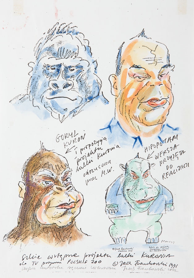Gorilla/Hippopotamus - Kuron, sketch for the satirical tv series ...