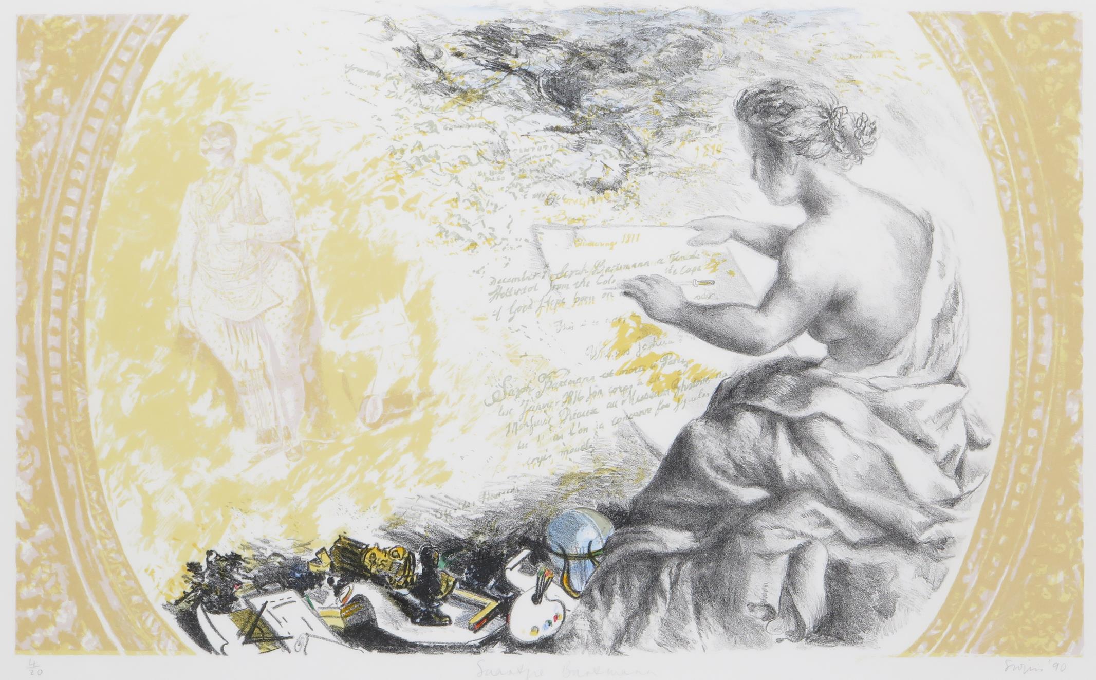 Saartjie Baartman by Penny Siopis artist at Woolley and Wallis ...