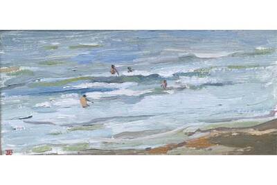 Bathers by Thomas John Coates artist at Mallams Auctioneers auction ...