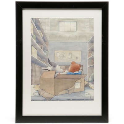 Five illustrations for “Bamse bliver glemt” by Jan Mogensen artist at ...