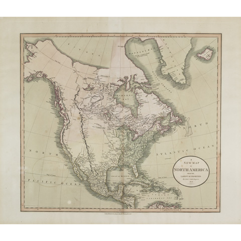 FOUR MAPS OF NORTH AMERICA INCLUDING: A NEW MAP OF NORTH AMERICA FROM ...